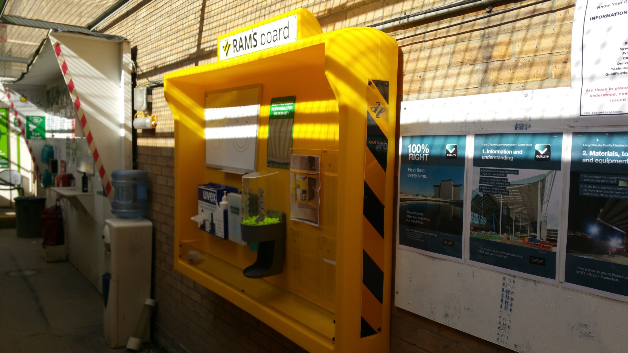 Health and Safety Notice Board in Construction Sites - RAMS boards UK