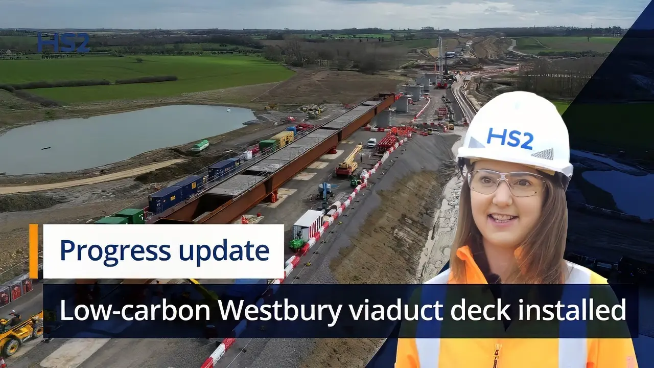 HS2 slides innovative low-carbon viaduct deck into position - RAMS ...